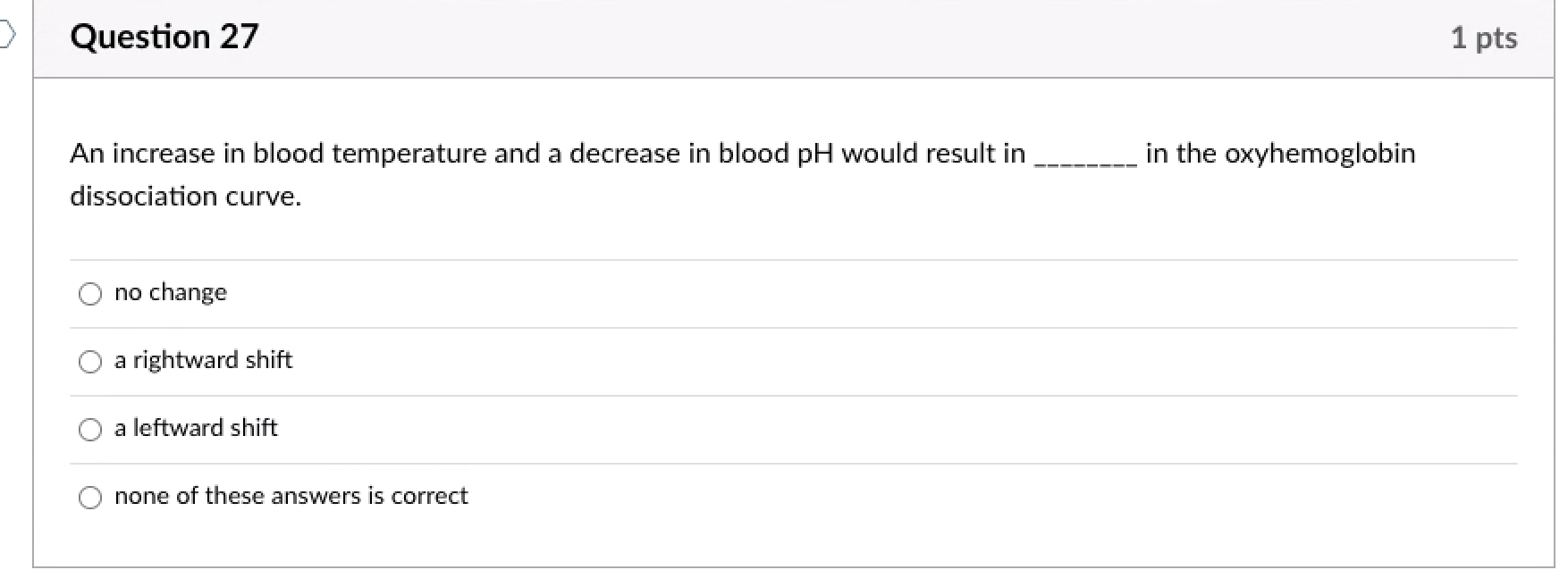 Solved An increase in blood temperature and a decrease in | Chegg.com