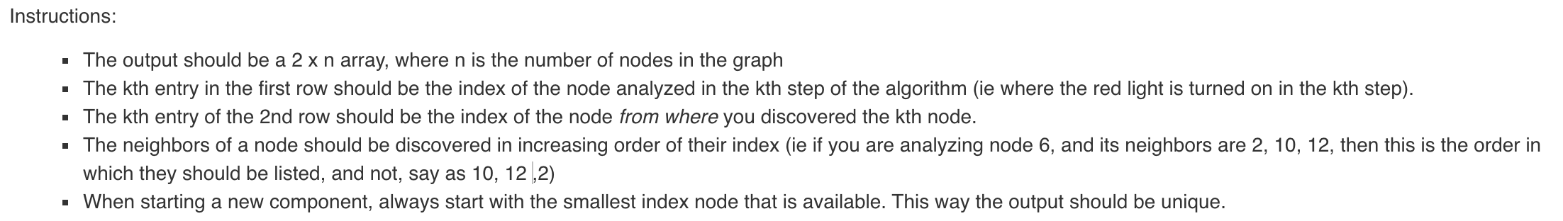 Solved Write a function that takes as input the adjacency | Chegg.com