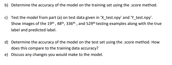 3. Digit Classification: For this problem, you will | Chegg.com