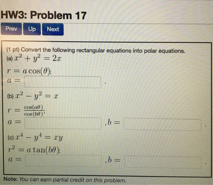 Solved Convert the following rectangular equations into | Chegg.com