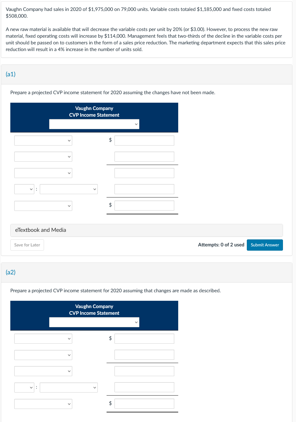 Solved $508,000. A new raw material is available that will | Chegg.com