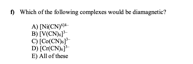 Solved d) The structural formula for the square planar | Chegg.com