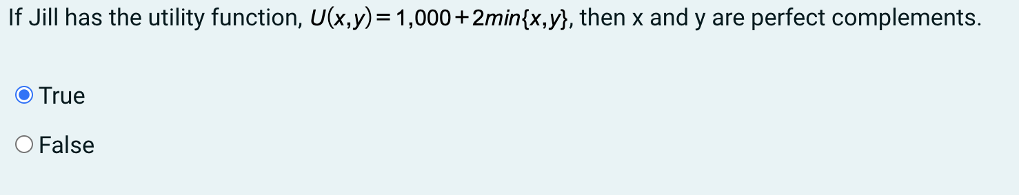 Solved If Jill has the utility function, | Chegg.com