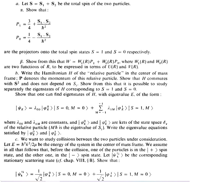 6. Let S, and S, be the intrinsic angular momenta of | Chegg.com