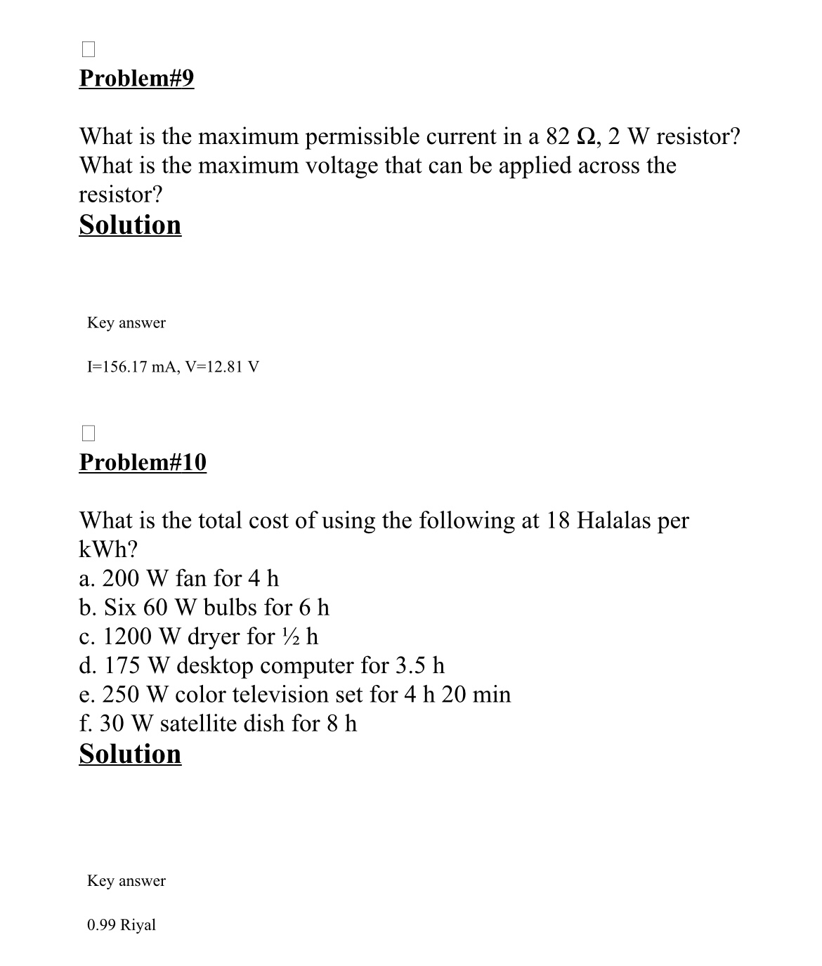 Solved Problem#9What is the maximum permissible current in a | Chegg.com