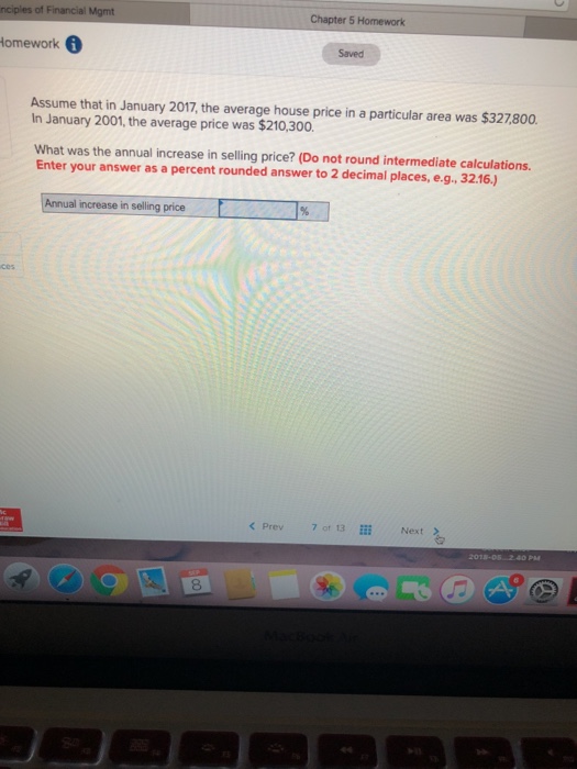 Solved nciples of Financial Mgmt Chapter 5 Homework omework | Chegg.com Solved nciples of Financial Mgmt Chapter 5 Homework omework | Chegg.com