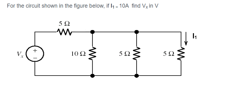 Solved For the circuit shown in the figure below, if I1 = | Chegg.com