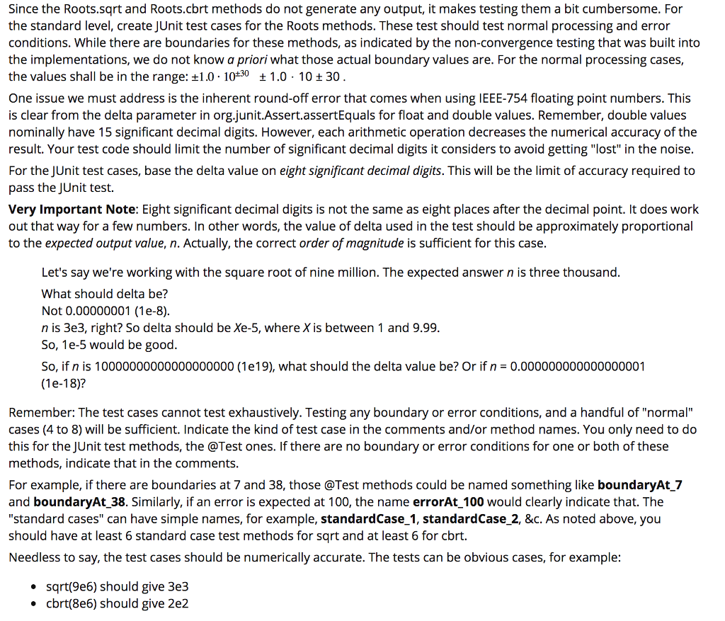 Solved public class Roots { public static double | Chegg.com