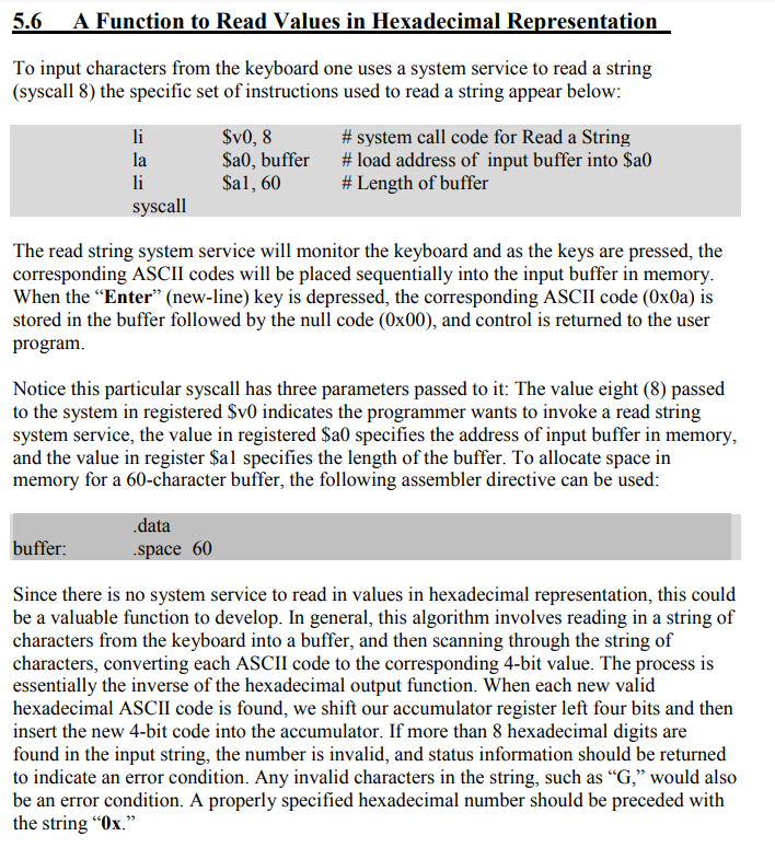 5.6 Write the function described in section 5.6 and a | Chegg.com