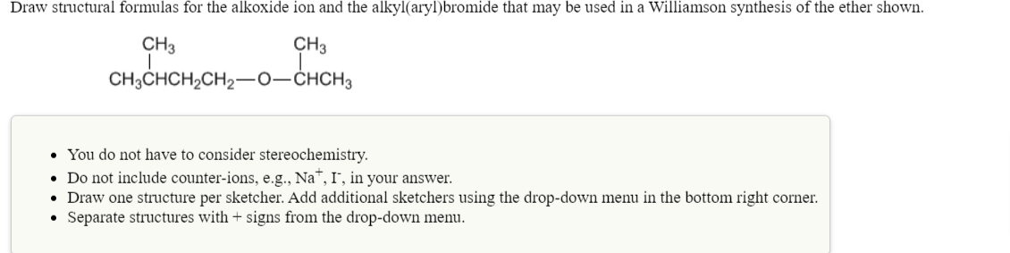Solved Draw structural formulas for the alkoxide ion and the | Chegg.com