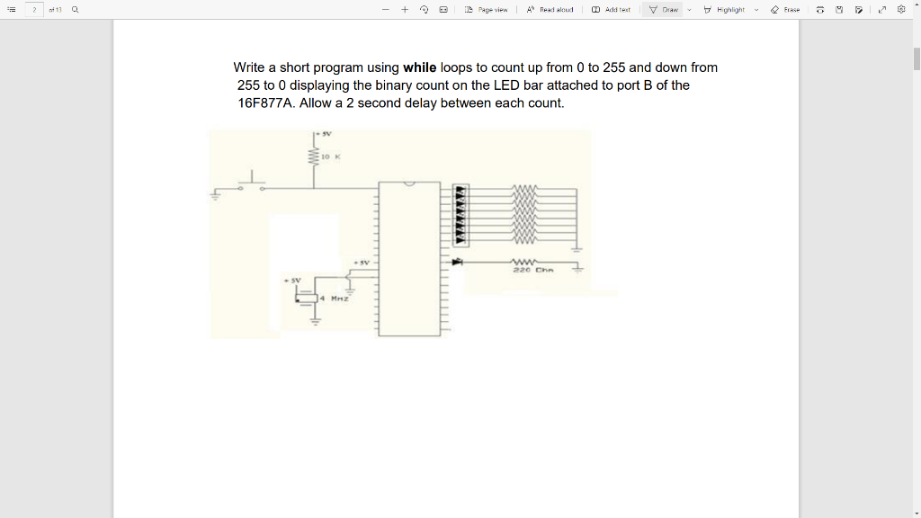 Solved Write a short program using while loops to count up | Chegg.com