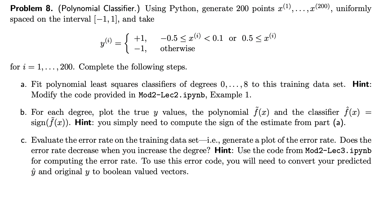 ., 2 (200), uniformly . х Problem 8. (Polynomial | Chegg.com