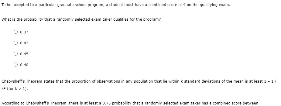 Solved 3. Bivariate distributions A qualifying exam for a | Chegg.com