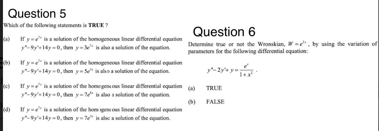 Solved Question 4 Determine the solution of non-homogeneous | Chegg.com