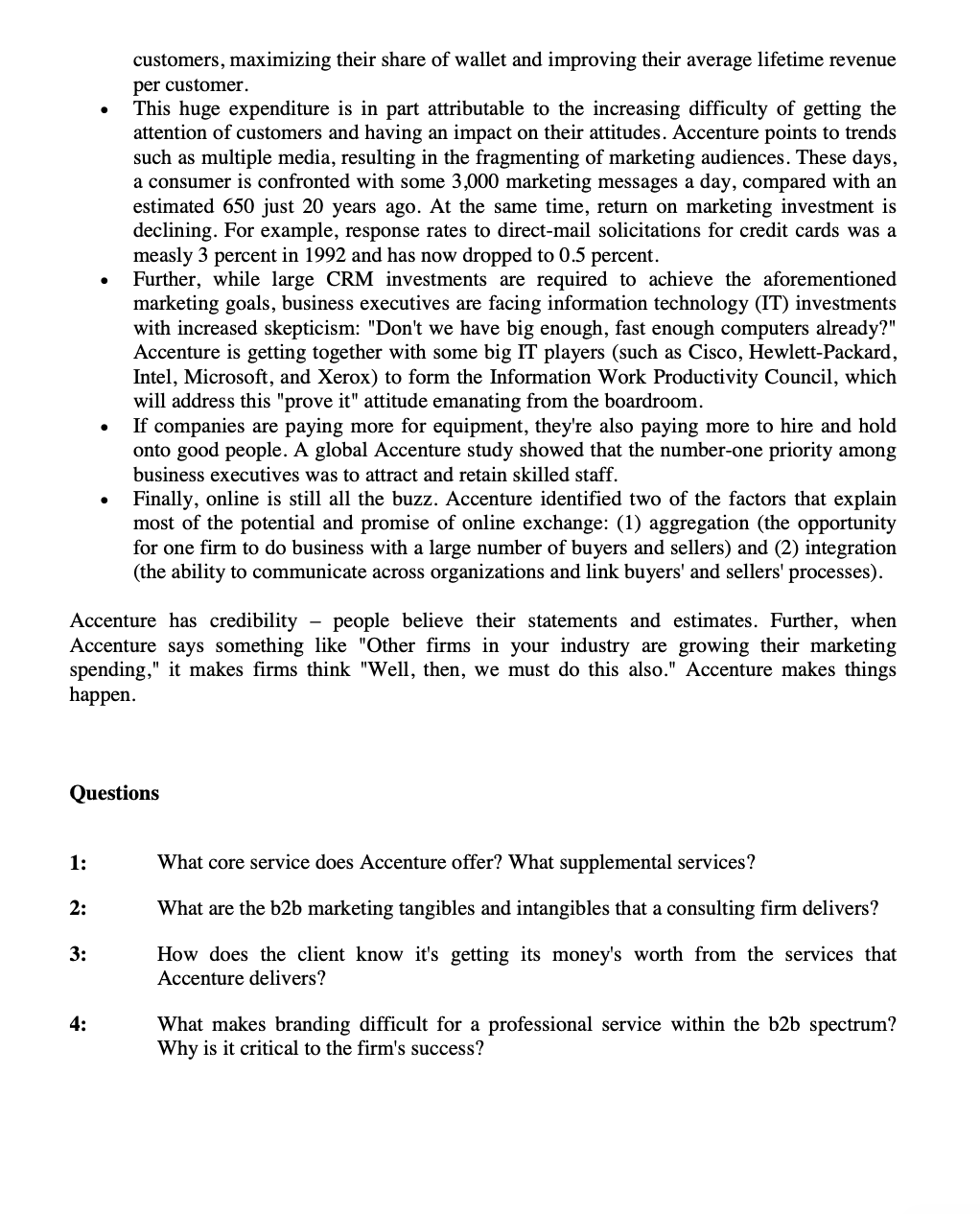 Solved Case: Accenture You may have heard of the Arthur | Chegg.com