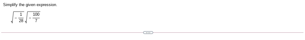 Solved Simplify the given expression. 100 1 28 | Chegg.com