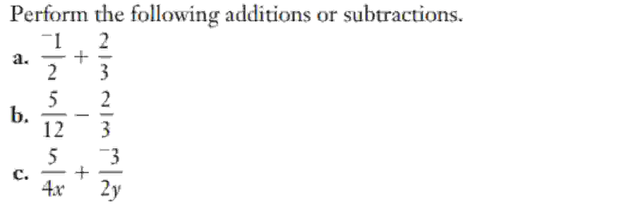 Solved Perform the following additions or | Chegg.com