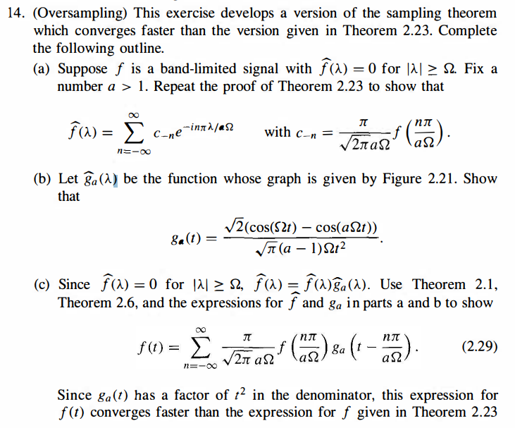 14. (Oversampling) This exercise develops a version | Chegg.com