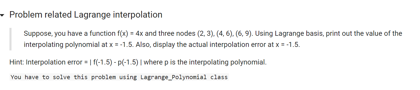 Solved Problem Related Lagrange Interpolation Suppose You 
