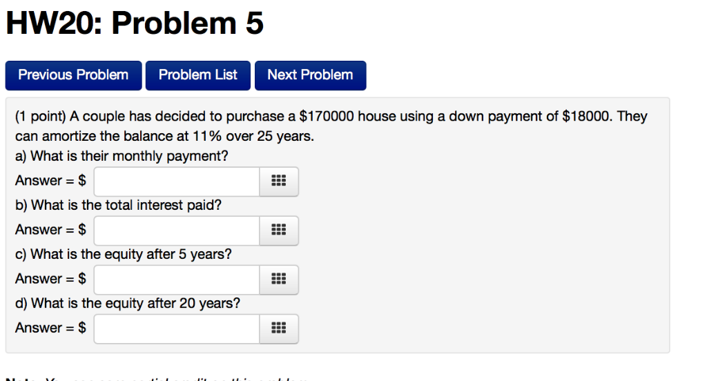 Solved HW20: Problem 5 O)lo Previous Problem Problem List | Chegg.com