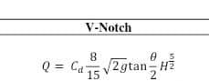 Solved V-Notch 8 е Q = Cd 15 v2gtanzHZ V-Notch Volume | Chegg.com