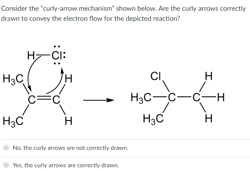 Solved Consider the "curly-arrow mechanism" shown below. Are | Chegg.com