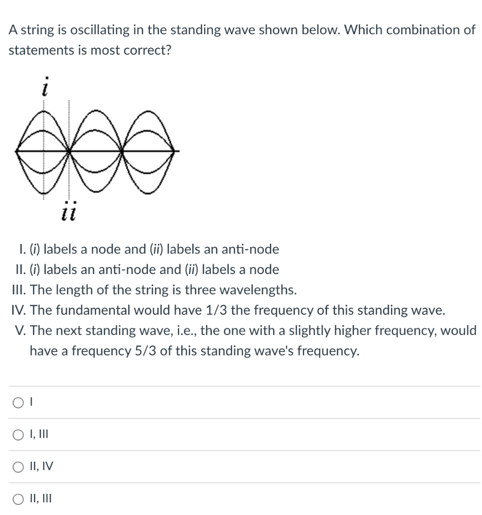 Solved A string is oscillating in the standing wave shown | Chegg.com