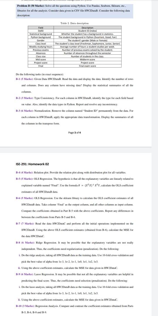 Solved libraries for all the analysis. Consiser data given | Chegg.com