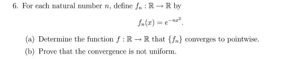 Solved Exhibit an example of a sequence of differentiable | Chegg.com