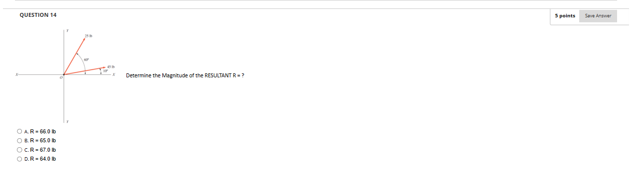 Solved Determine the Magnitude OF THE SUM OF THE FORCES IN | Chegg.com