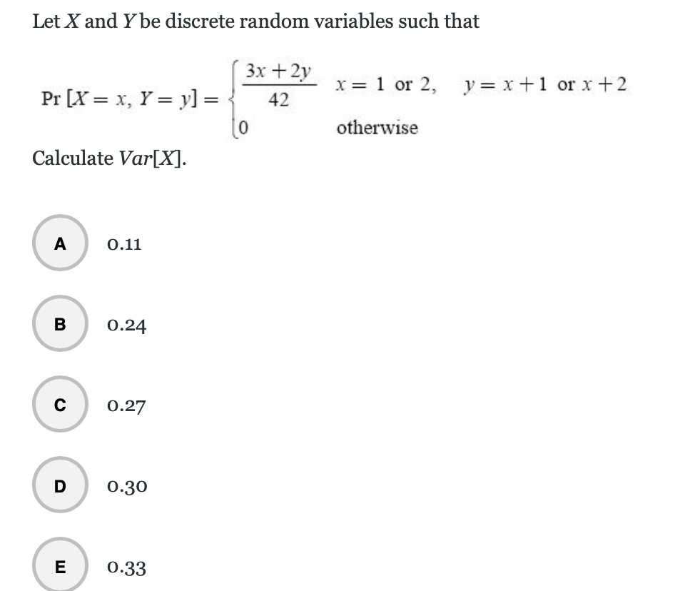 Solved Let X and Y be discrete random variables such that X | Chegg.com