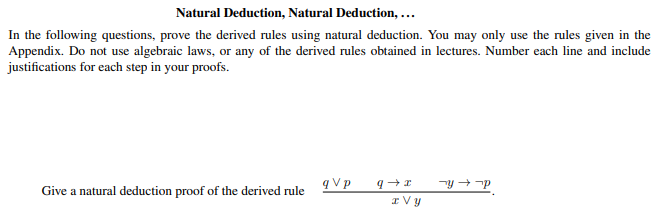 Solved Natural Deduction, Natural Deduction, ... In the | Chegg.com