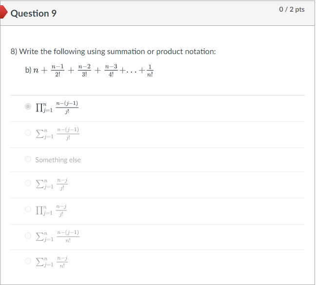 Solved 8 Write The Following Using Summation Or Product