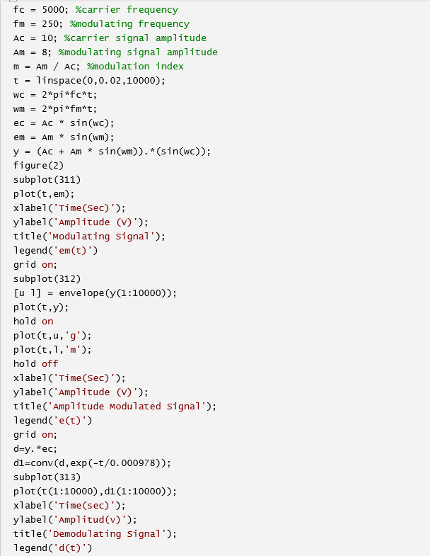 Solved 1. Base on your value in Matlab identify the final | Chegg.com