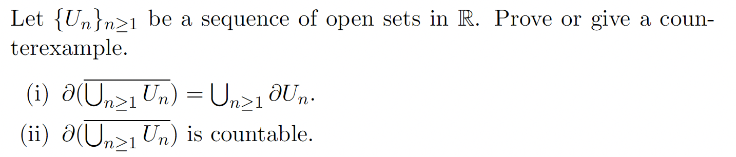 Solved General Topology - Prove or Give Counterexamples for | Chegg.com