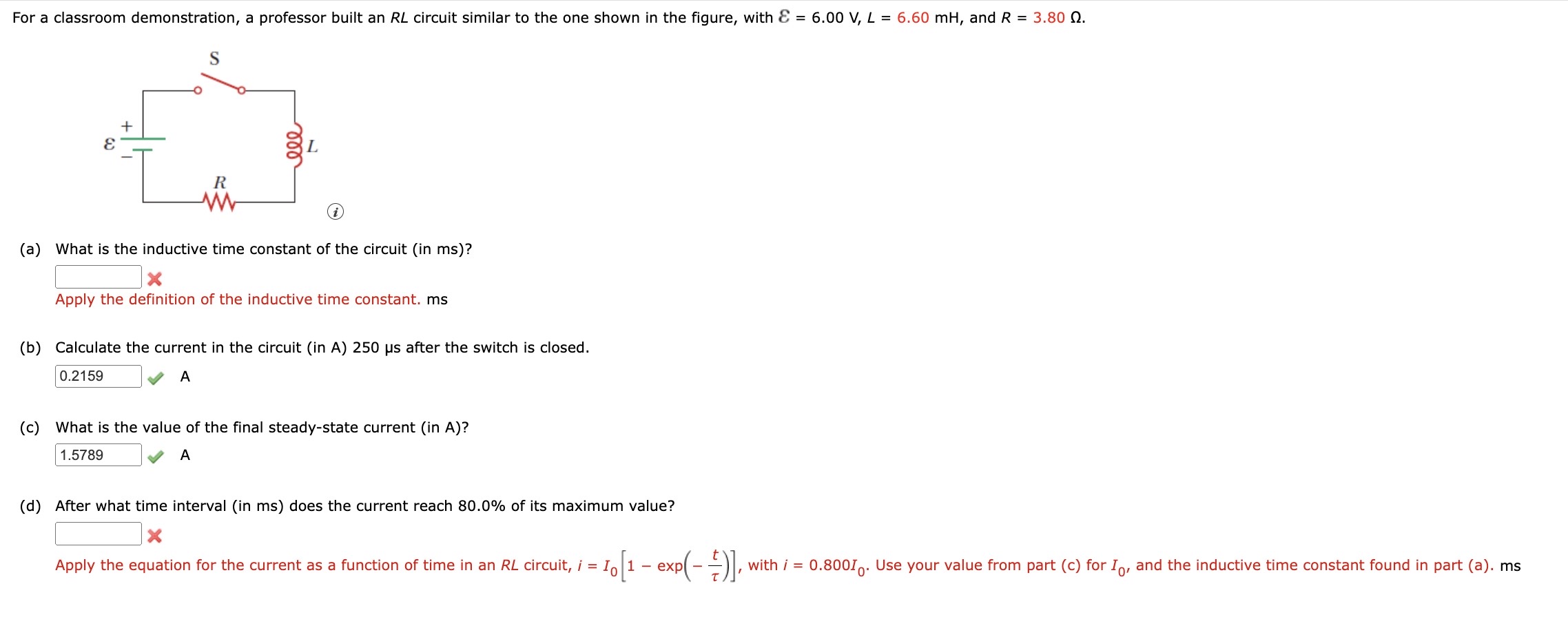 Solved For a classroom demonstration, a professor built | Chegg.com