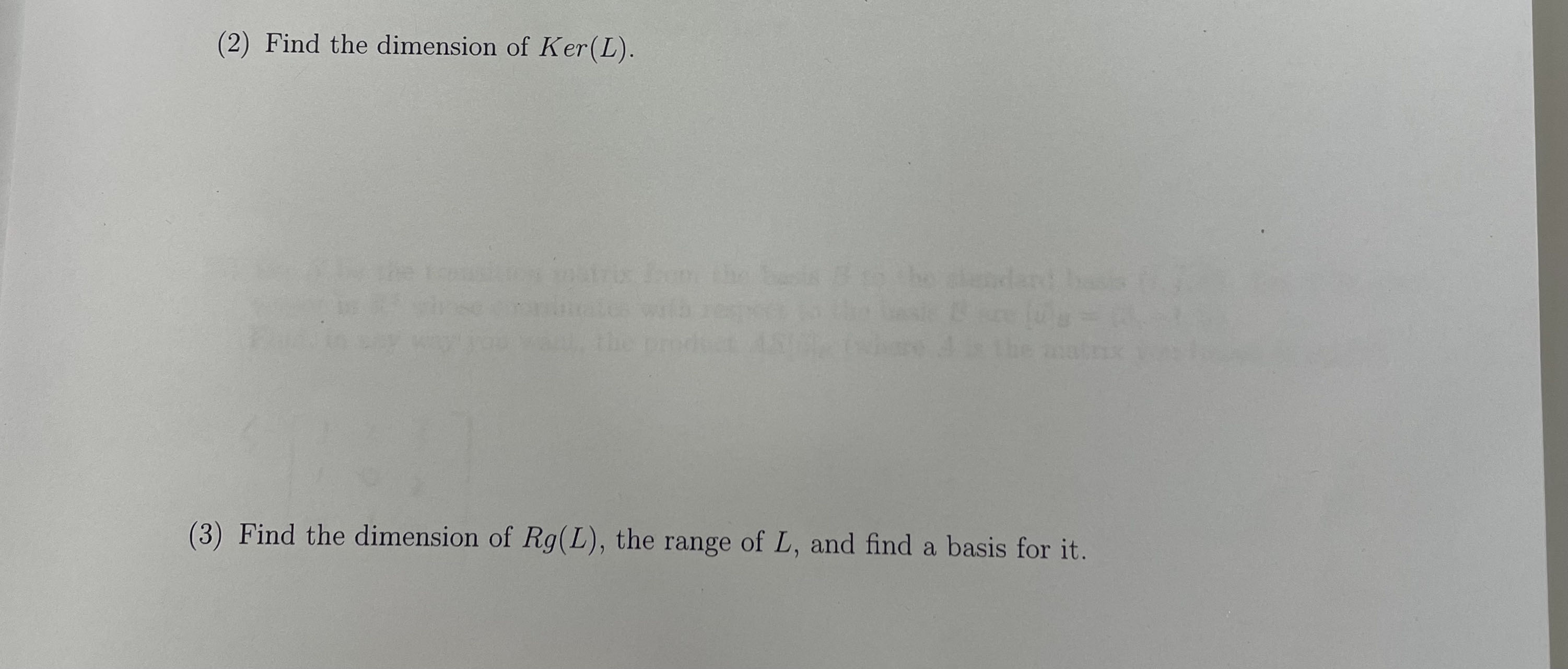 Problem 6 Consider the linear map L:R3→P3 defined by | Chegg.com