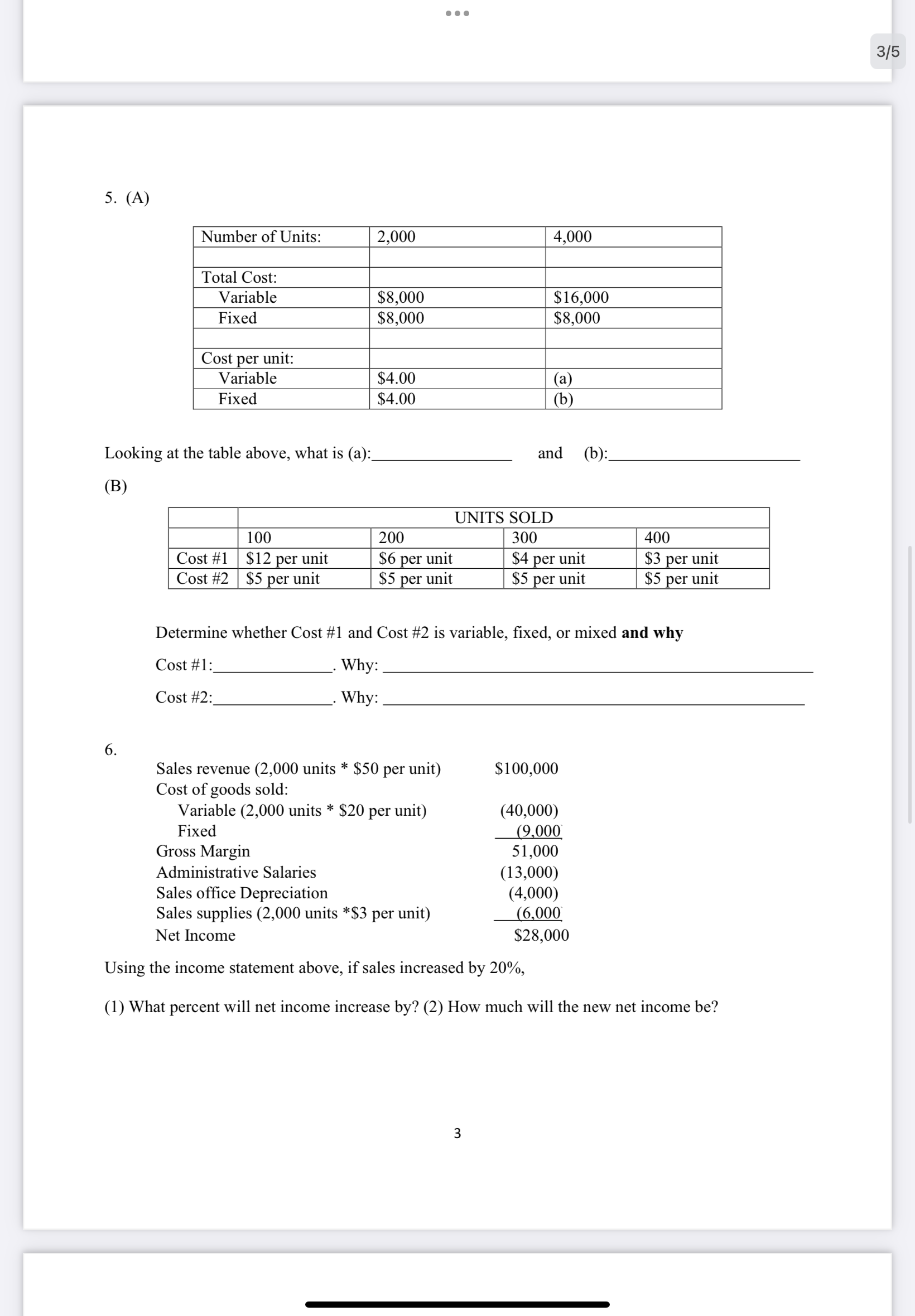 Solved (A)Looking at the table above, what is (a):and | Chegg.com