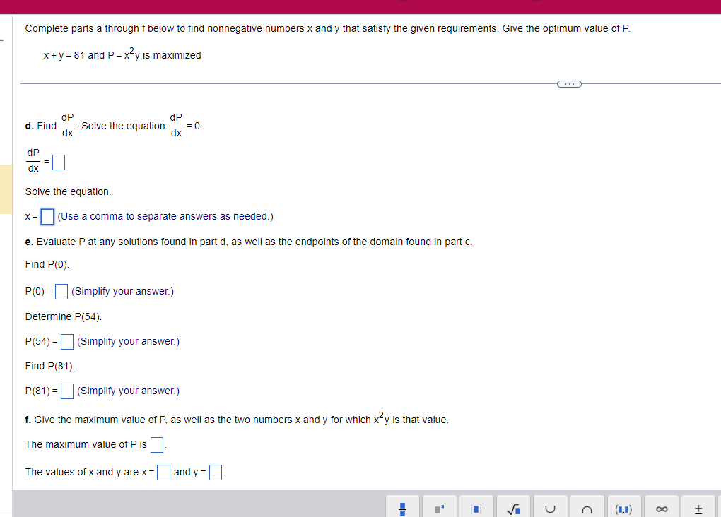 Solved Complete parts a through f below to find nonnegative | Chegg.com