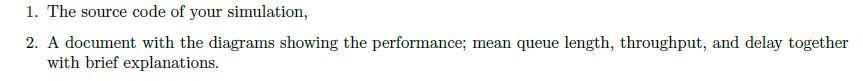 The mean arrival rate The mean service rate The queue | Chegg.com