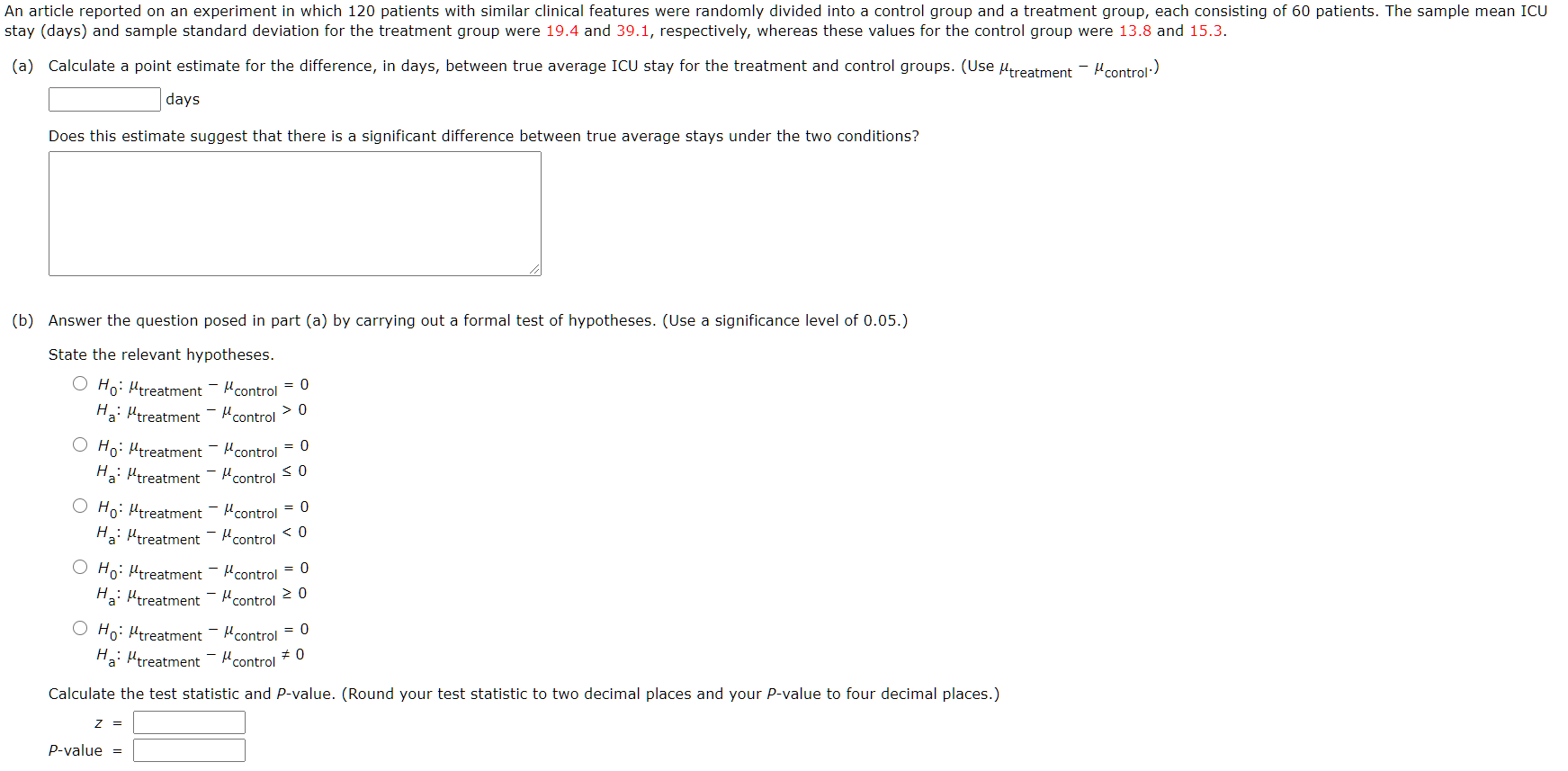 Solved An article reported on an experiment in which 120 | Chegg.com