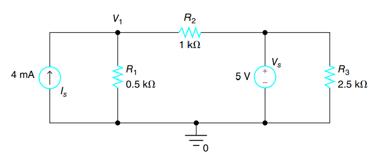 Solved Find V1 using superposition. | Chegg.com