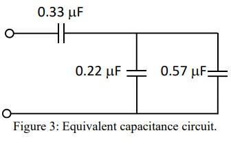 Solved Figure 3: Equivalent capacitance circuit. | Chegg.com