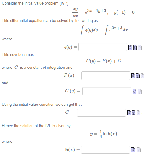 Solved Consider the initial value problem (IVP) dy 31-4y+3, | Chegg.com