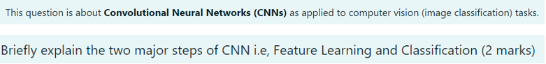 Solved This question is about Convolutional Neural Networks | Chegg.com