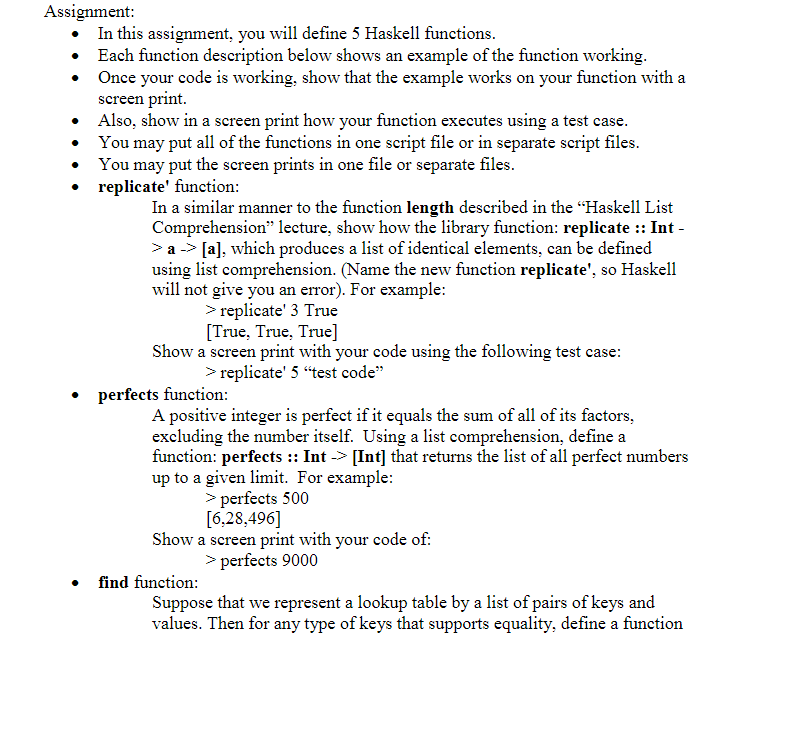 Solved Assignment: - In this assignment, you will define 5 | Chegg.com