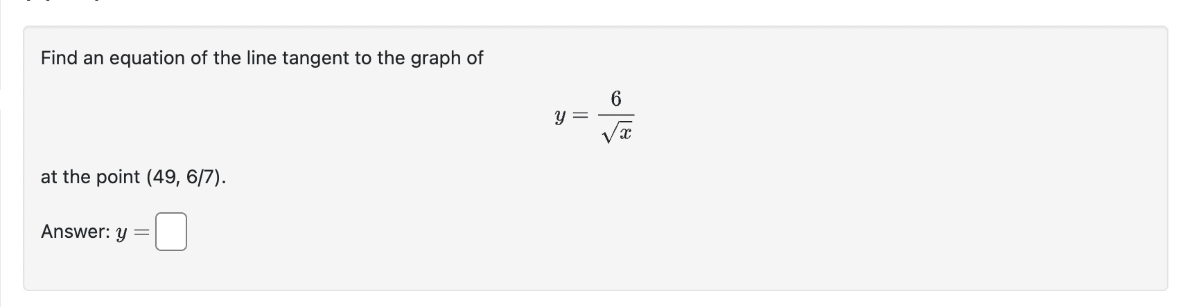 Solved Find an equation of the line tangent to the graph of | Chegg.com