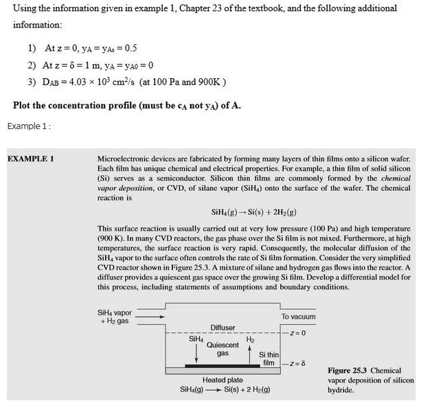 Solved Using the information given in example 1, Chapter 23 | Chegg.com