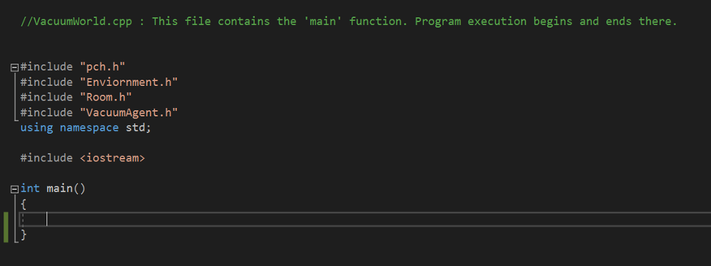 Solved C++ Simple Vacuum Cleaner (Simple | Chegg.com