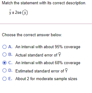 Solved Match the statement with its correct description y | Chegg.com